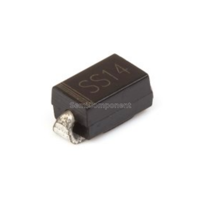 SS14 Schottky Diode 1A 40V - SMA-DO214AC – SemiComponent | Buy Online